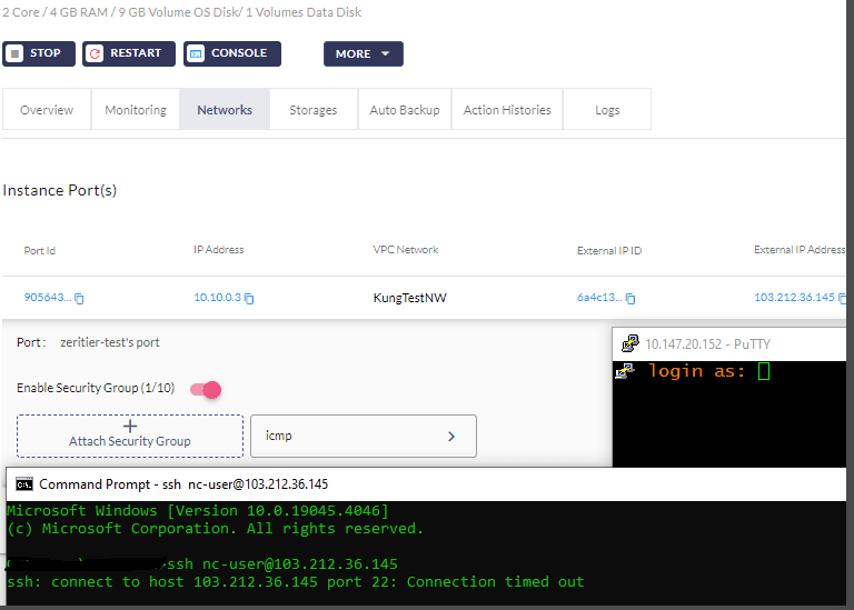 การใช้งาน Zerotier บน NIPA Cloud